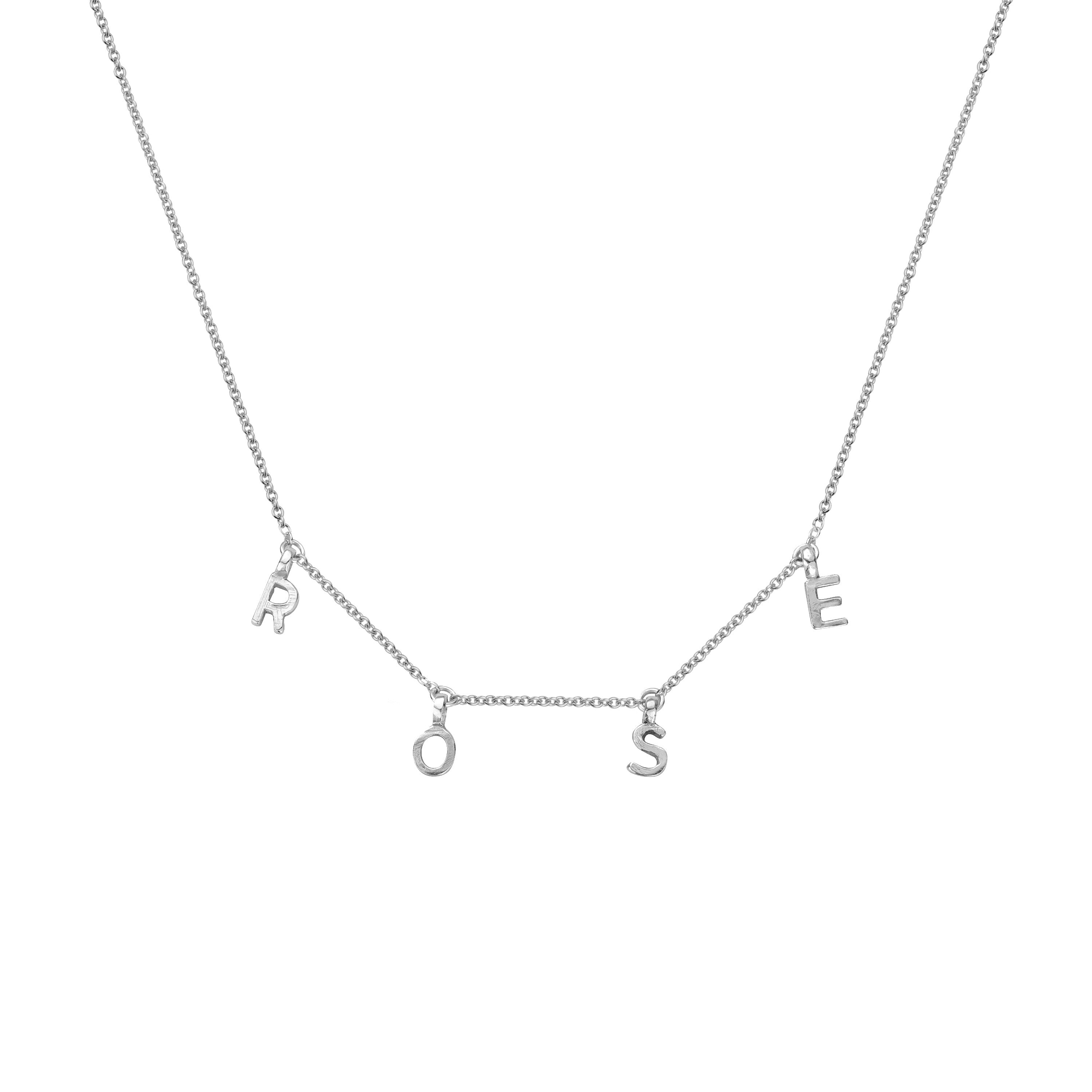 Child's Silver Fixed Alphabet Necklace – Daniella Draper