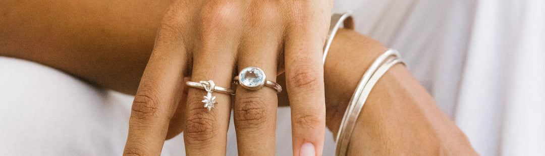 Charm Rings | Silver Falling Rings – Daniella Draper