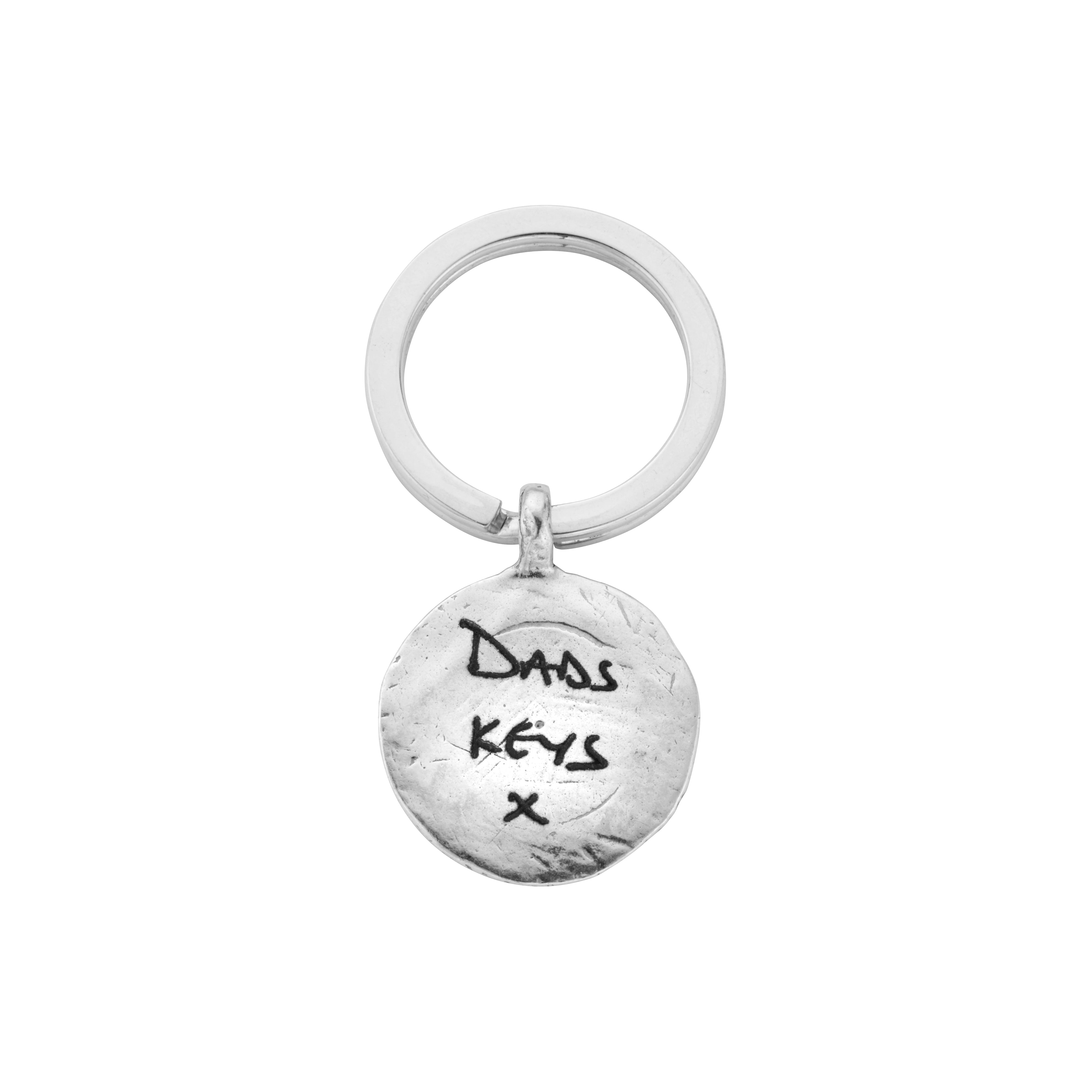 Silver Original Large Moon Keyring with Handwriting – Daniella Draper