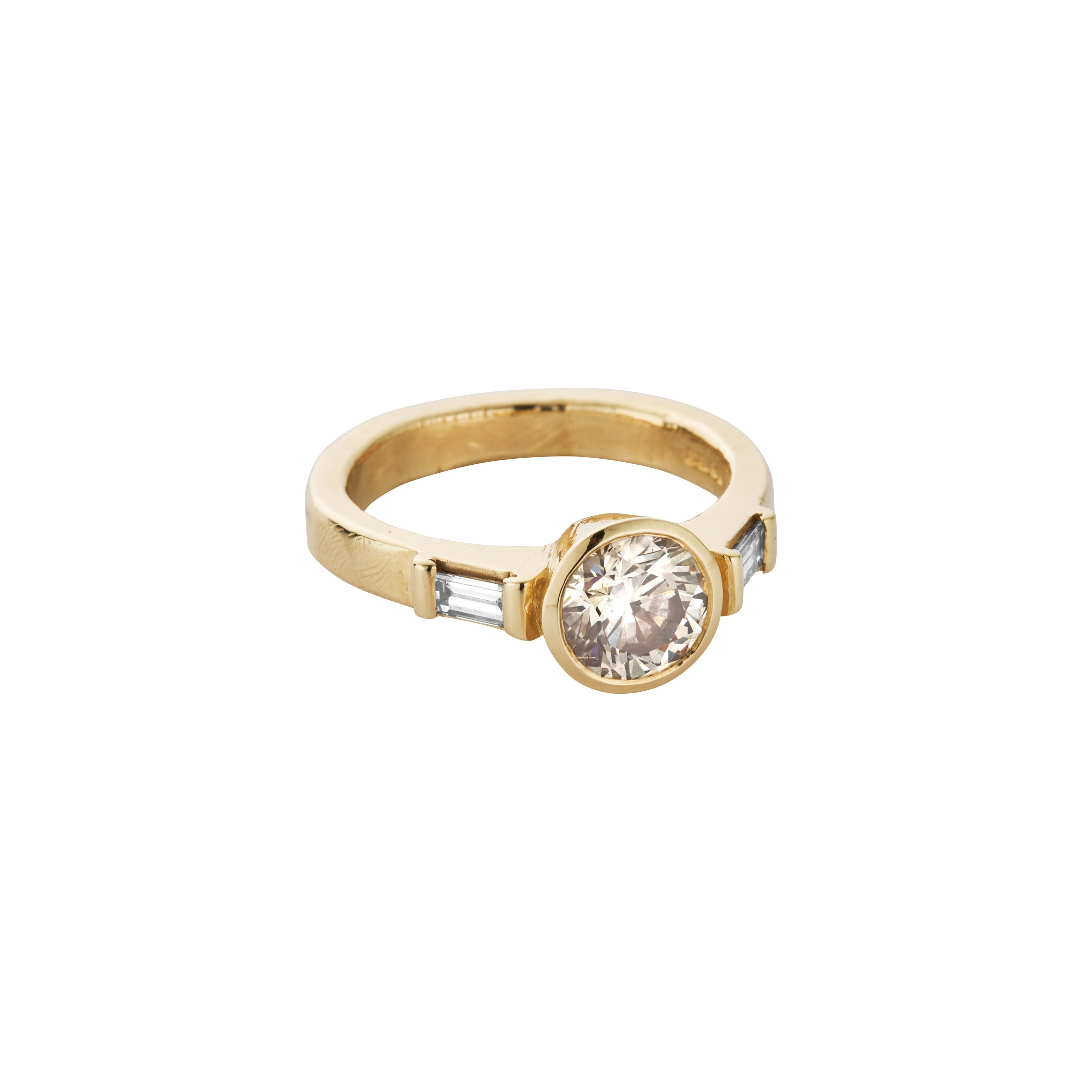 SOLEIL Gold Champagne Diamond Ring – Daniella Draper