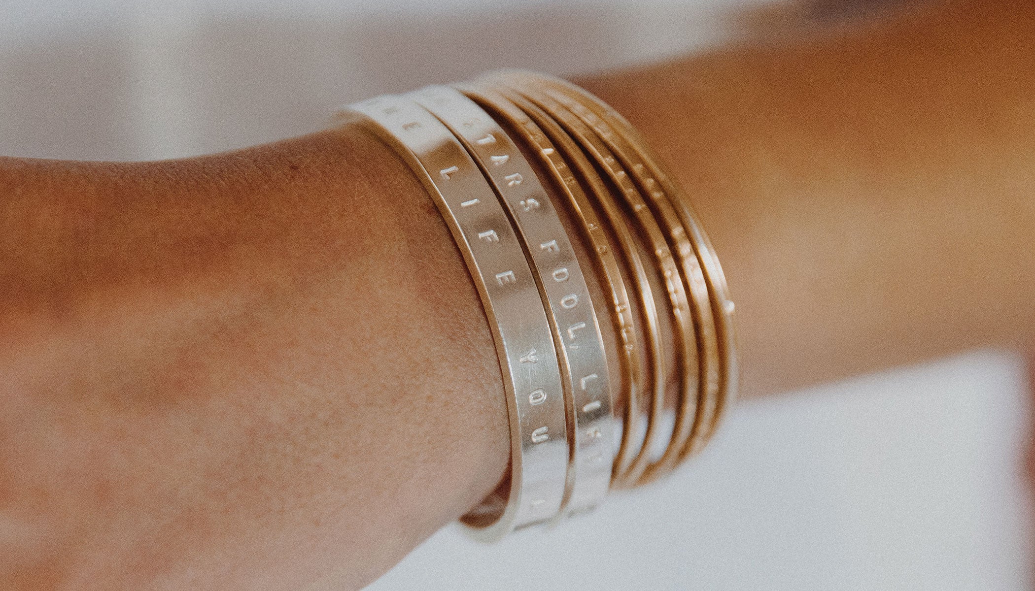Signature Bangles | Silver & Gold Bangles – Daniella Draper