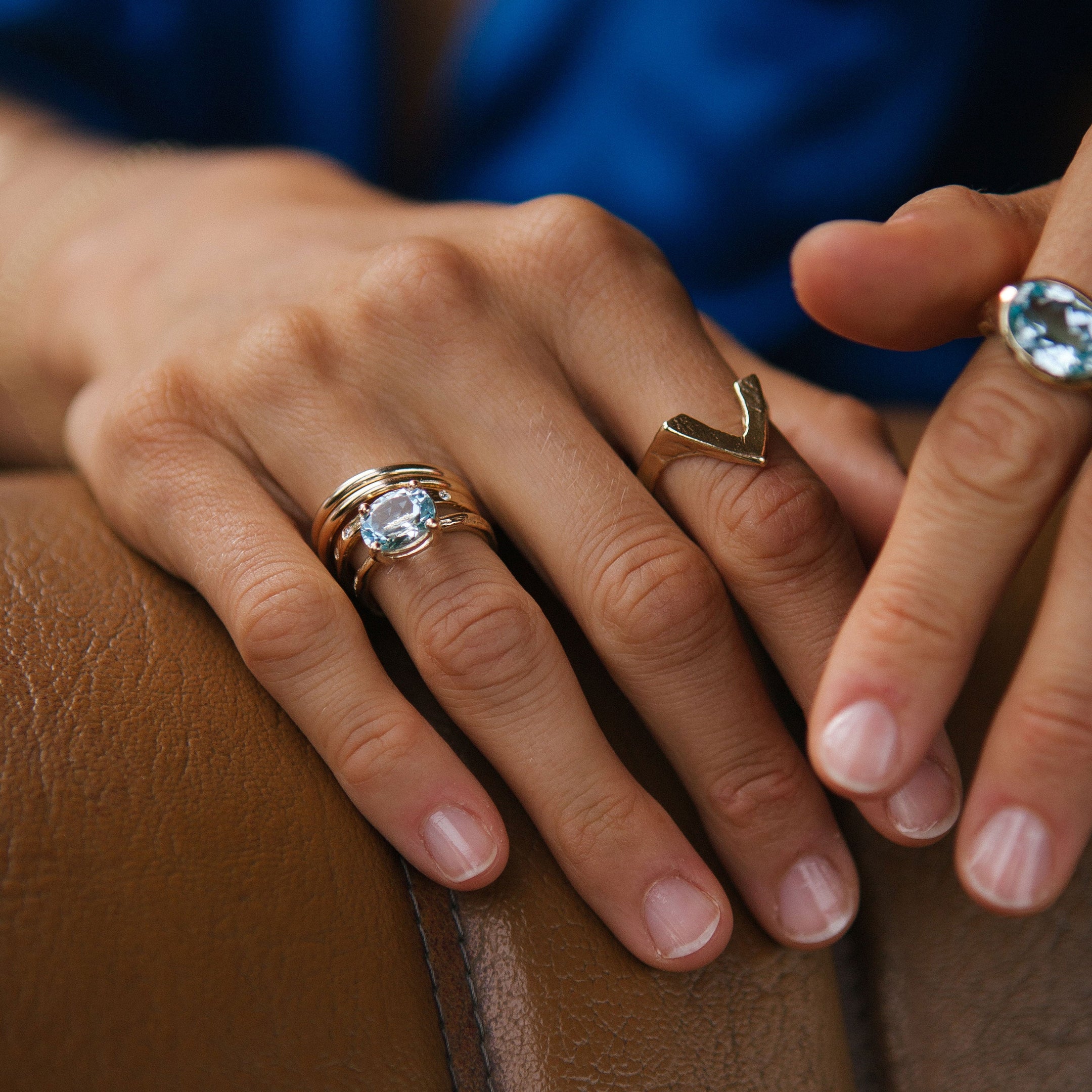 Buy the Gold Stack Ring from British Jewellery Designer Daniella Draper ...