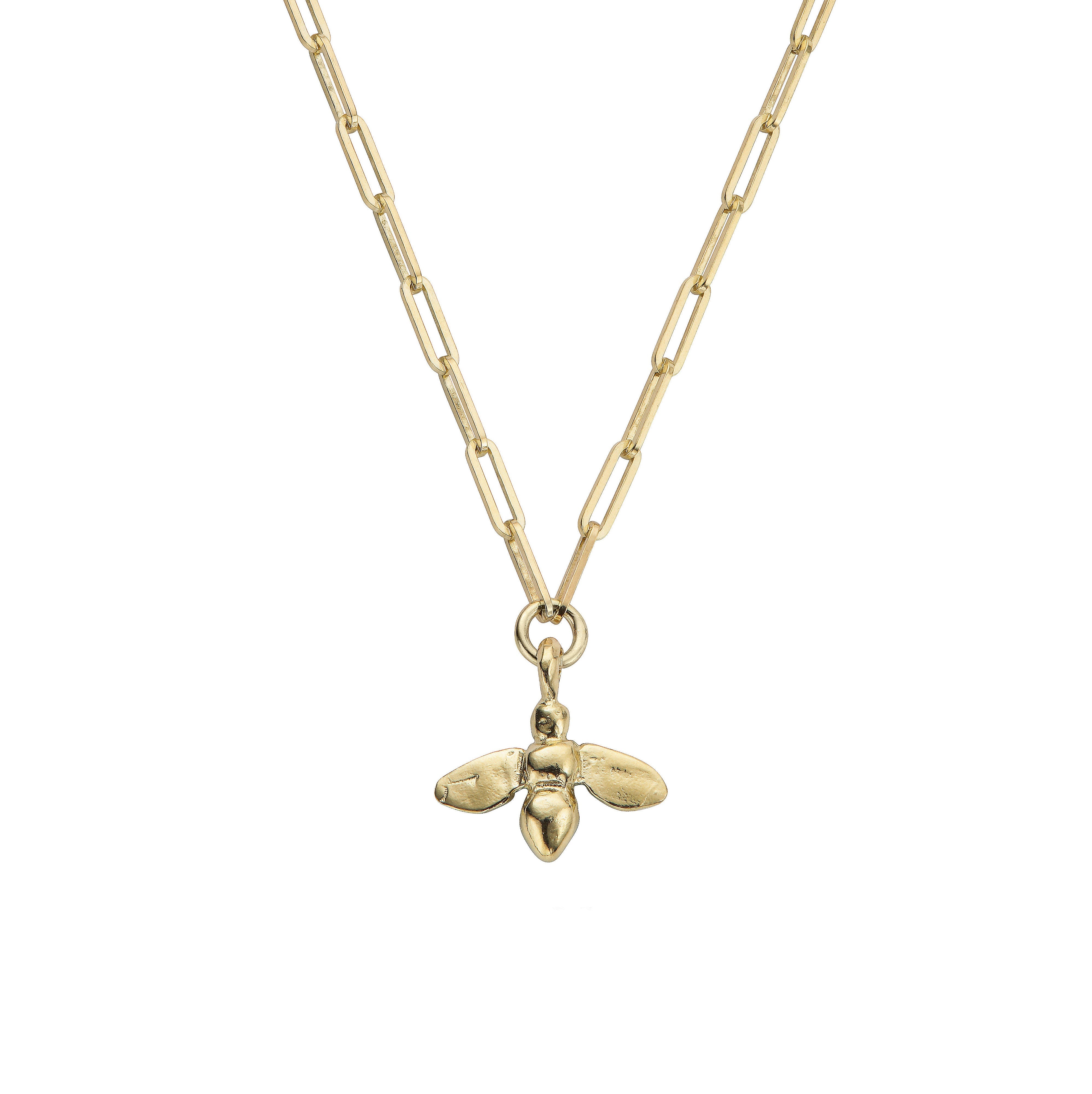 Gold Large Honey Bee Trace Chain Necklace – Daniella Draper