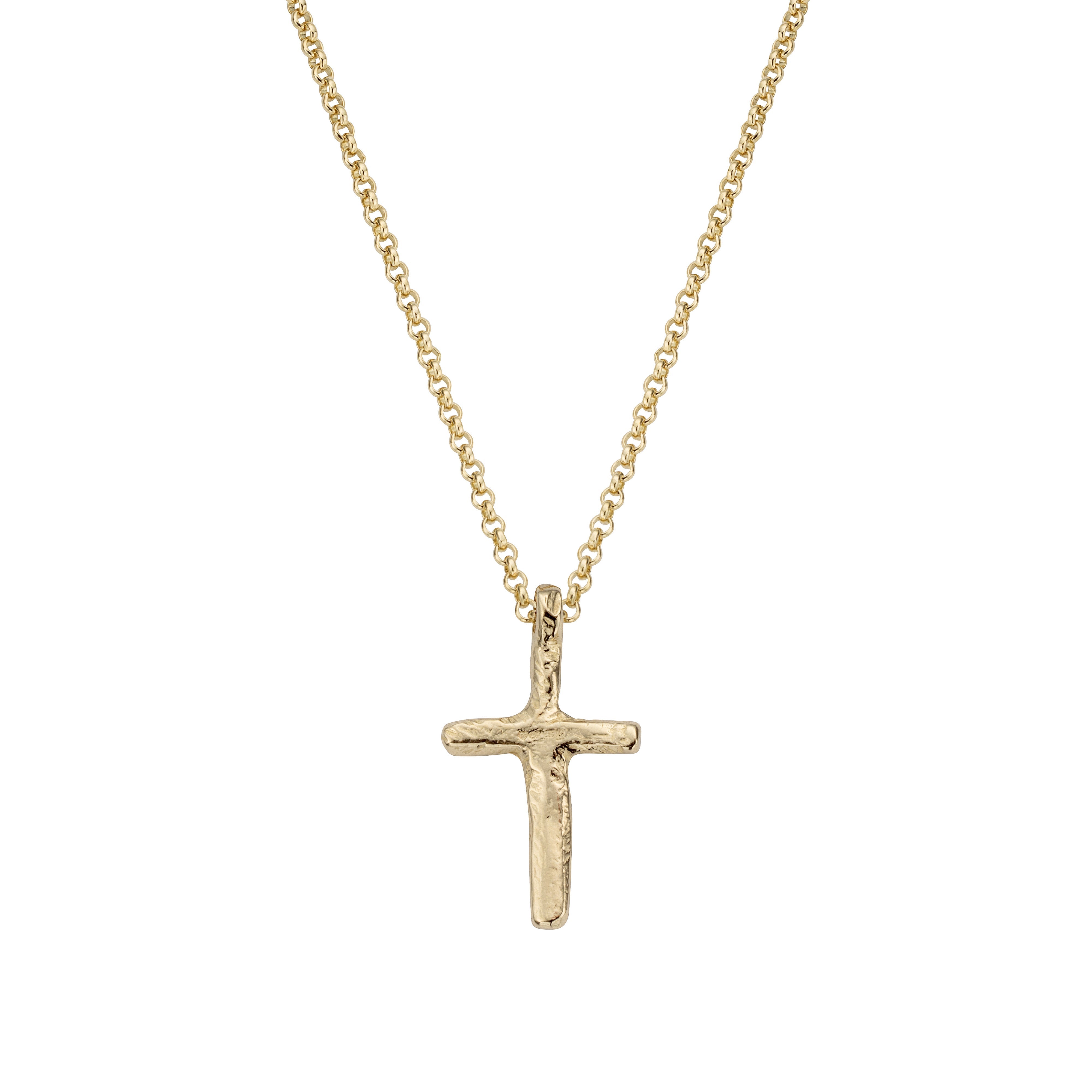 Gold Medium Cross Necklace – Daniella Draper