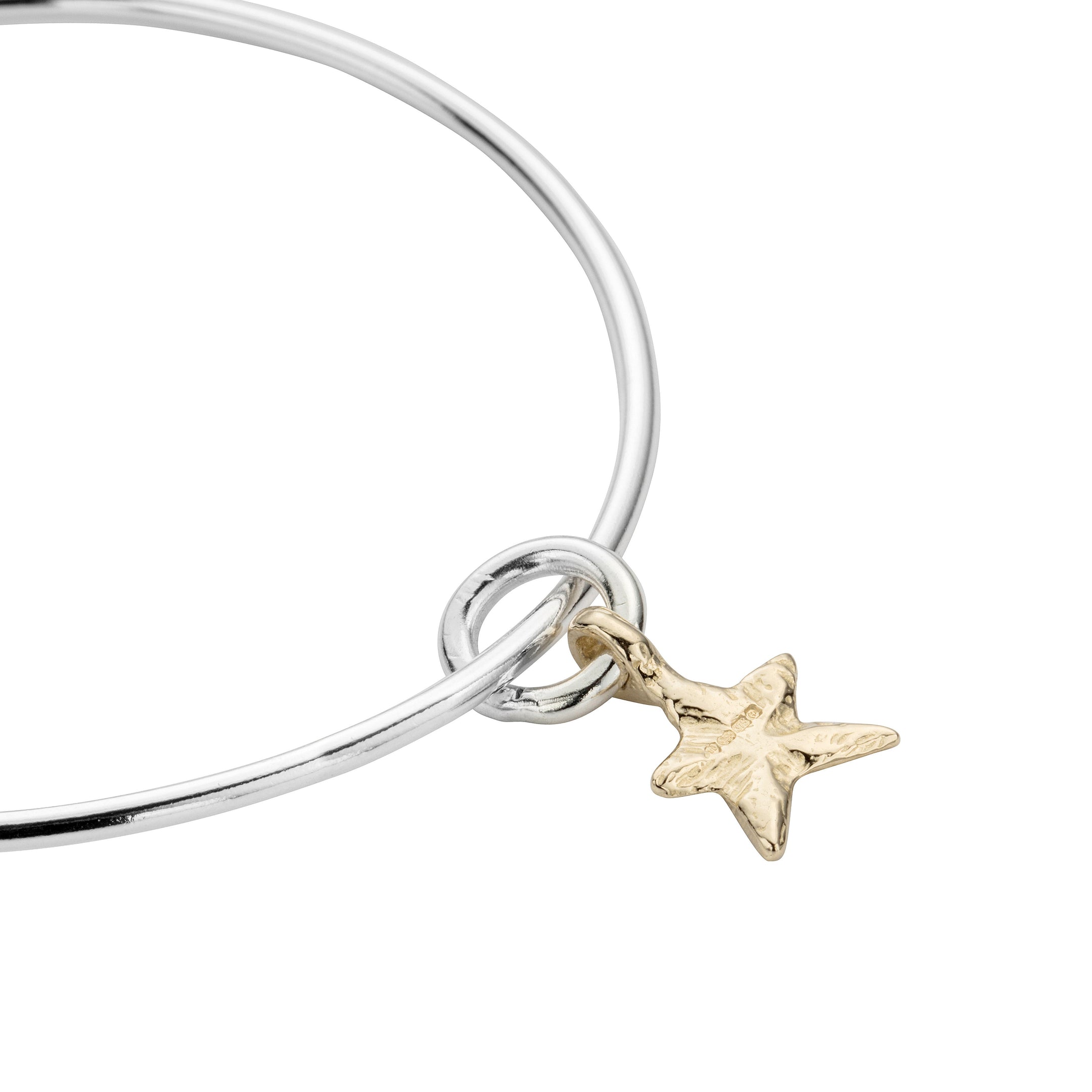 Silver & Gold Mini Star Bangle – Daniella Draper